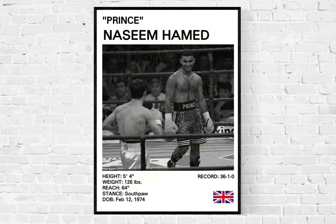 Naseem Hamed Print, Prince Naseem Poster, Boxing Prints - Etsy