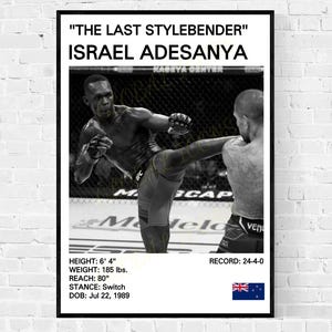 CUSTOM MMA POSTER, Choose Any Fighter, Made for You, Personalised Order ...