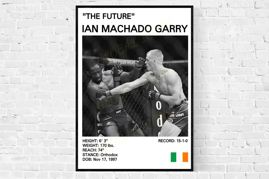 Ian Garry Poster, Ian Machado Garry Print, the Future, MMA Prints, MMA ...