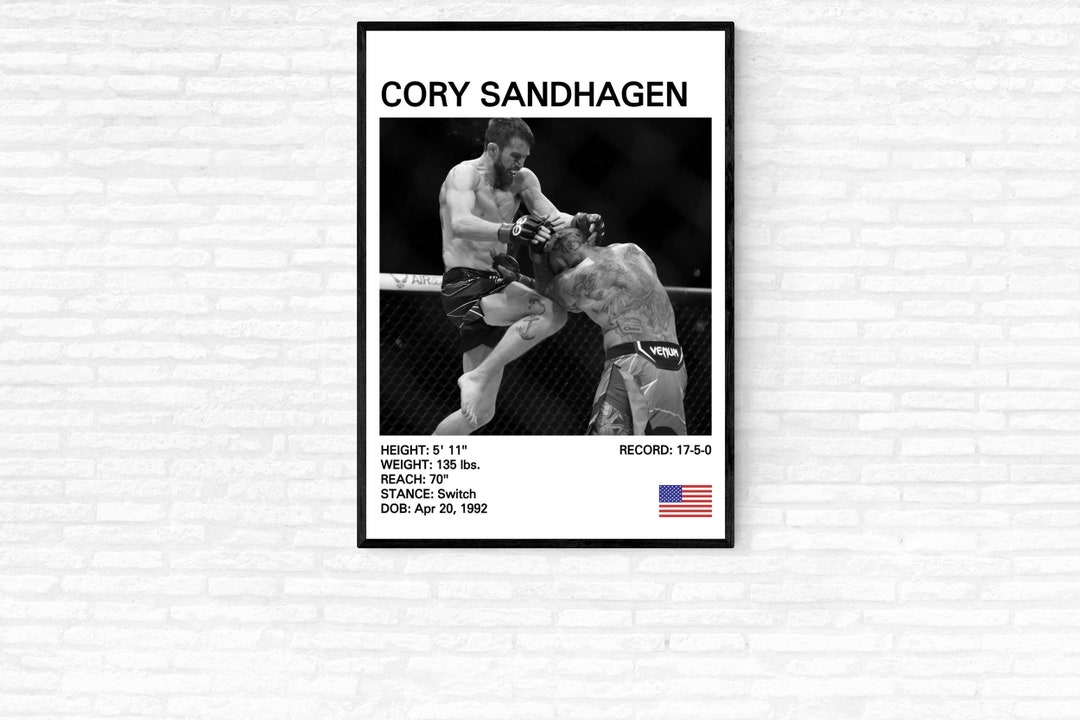 Cory Sandhagen Poster, Cory Sandhagen Print, MMA Prints, Mixed Martial Arts - Etsy