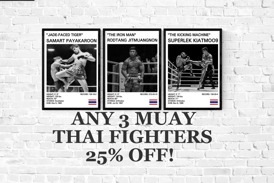 Muay Thai Posters 25% off Deal! Muay Thai Prints Deal - Etsy