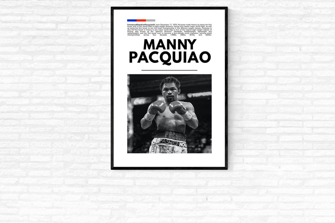 Manny Pacquiao Print, Manny Pacquiao Poster, Boxing Posters, Boxing ...