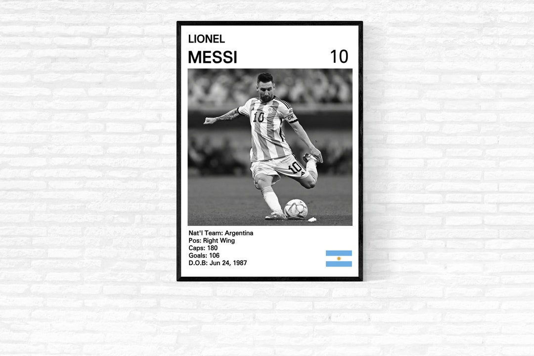 Lionel Messi Poster, Lionel Messi Print, Argentina International ...