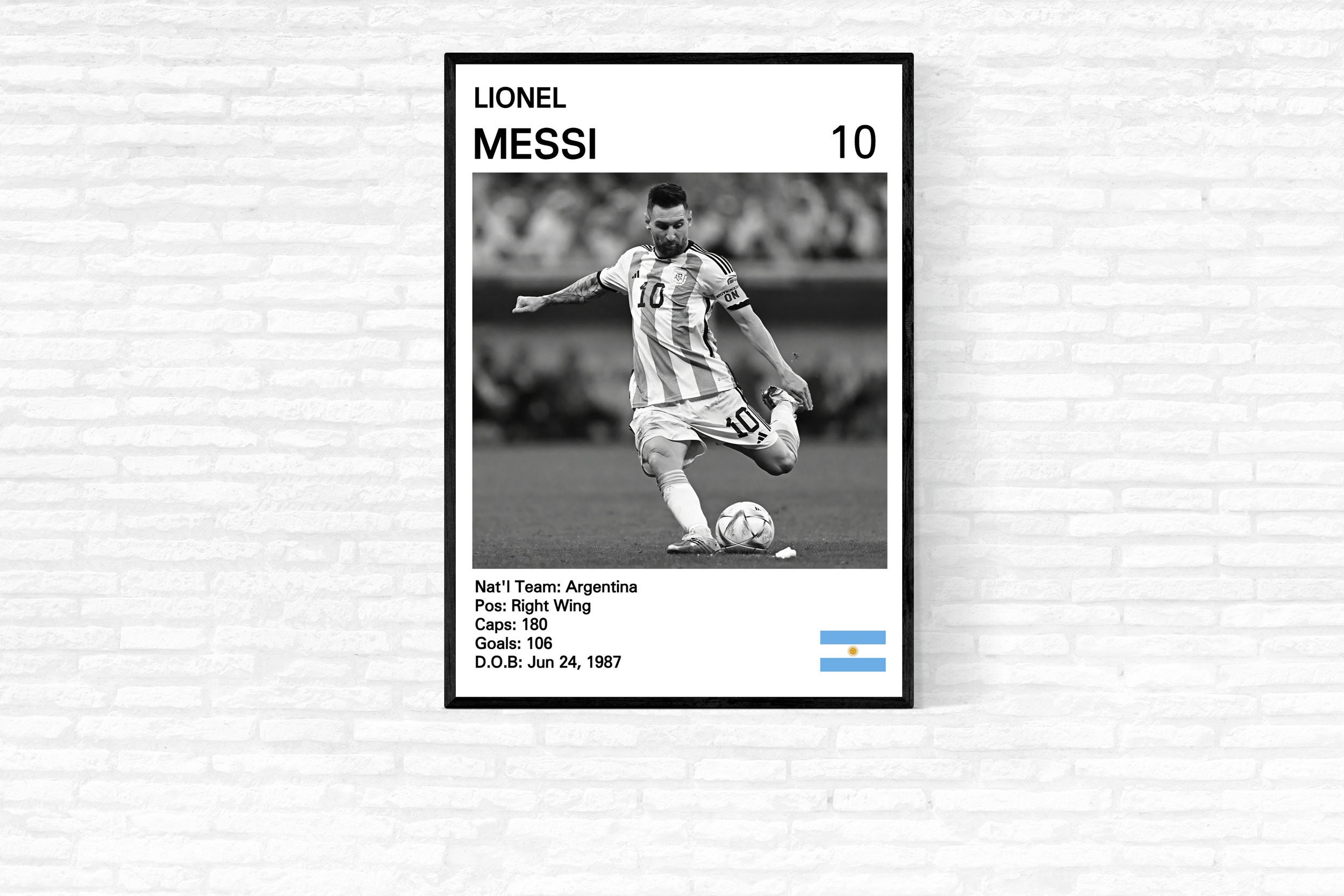 Lionel Messi Poster, Lionel Messi Print, Argentina International ...