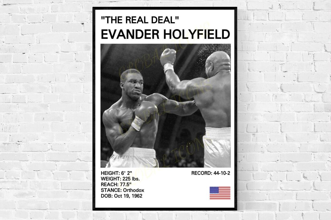 Evander Holyfield Boxing Print: Heavyweight Poster - Etsy