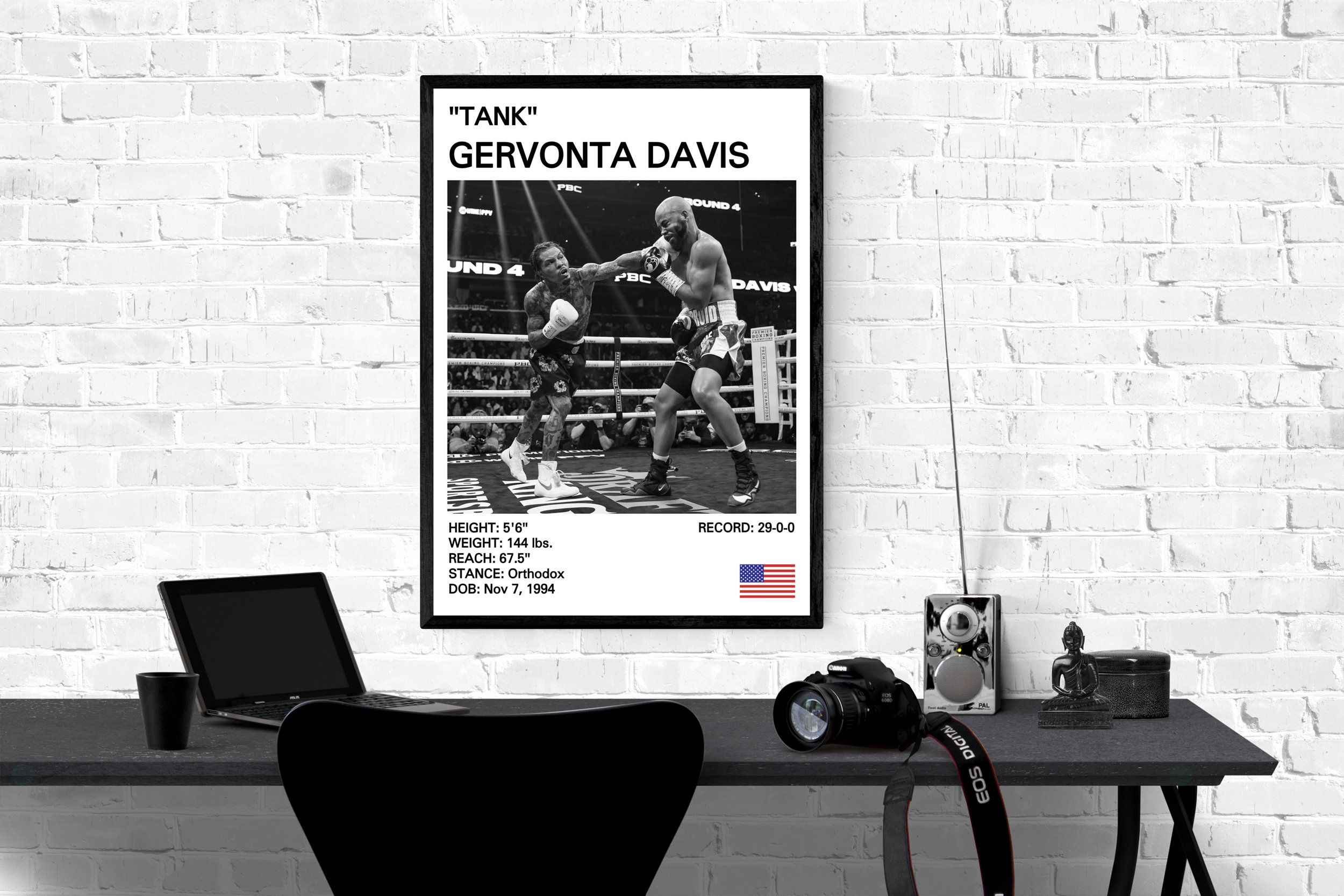 Gervonta Davis Poster, Gervonta Davis Print, Gervonta Tank Davis Boxing ...