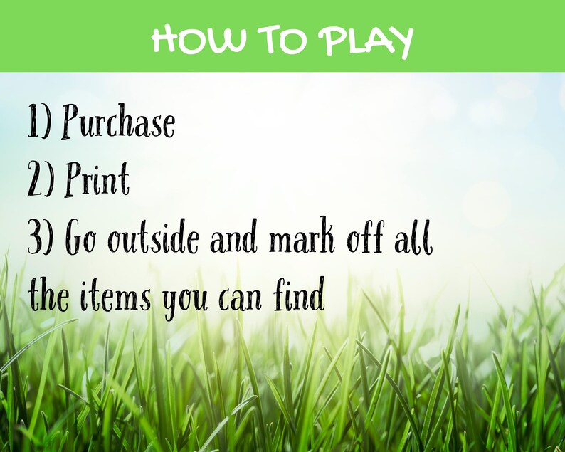 Spring Nature Scavenger Hunt for Kids – Printable Outdoor Spring ...