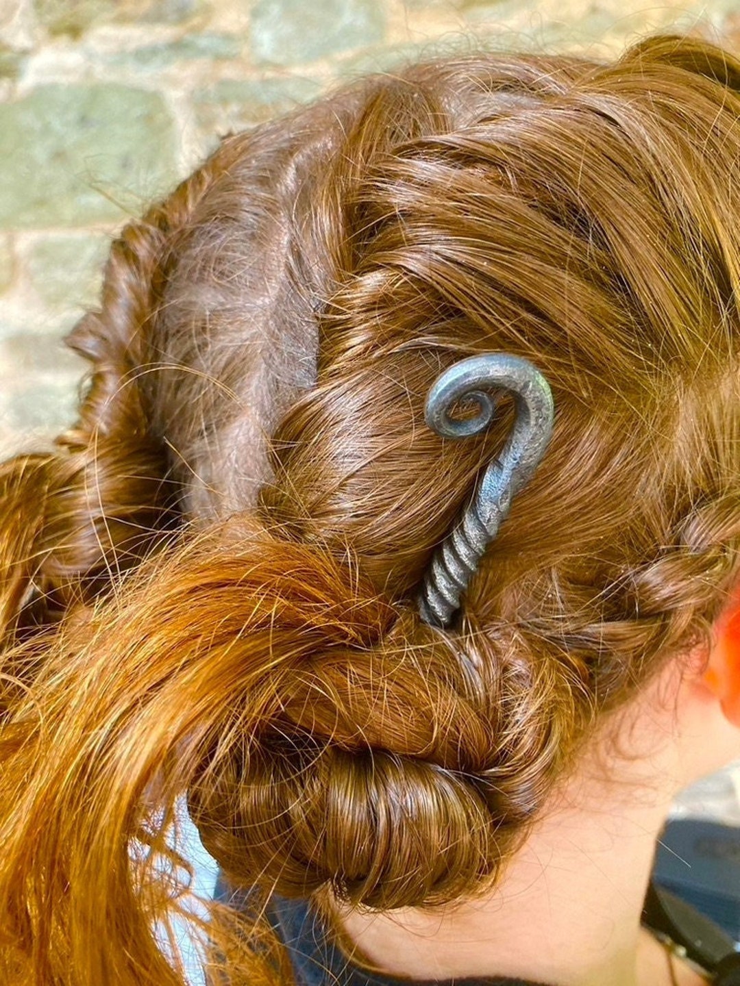 Hand Forged Hair Pin: Blacksmith Crafted Steel Hair Accessory - Etsy UK