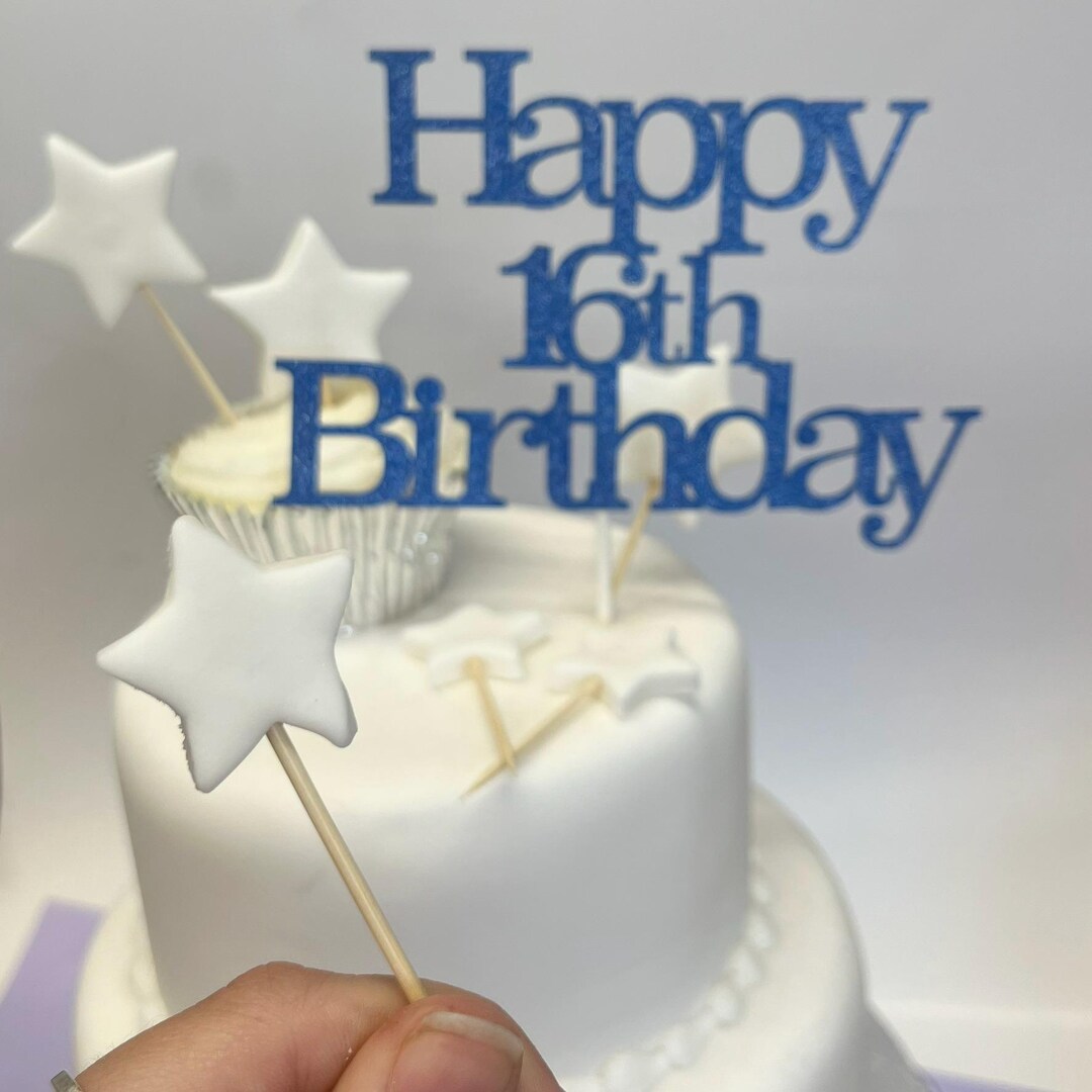 Sugar Stars Cake Toppers | Edible Birthday Shooting Stars Cake ...