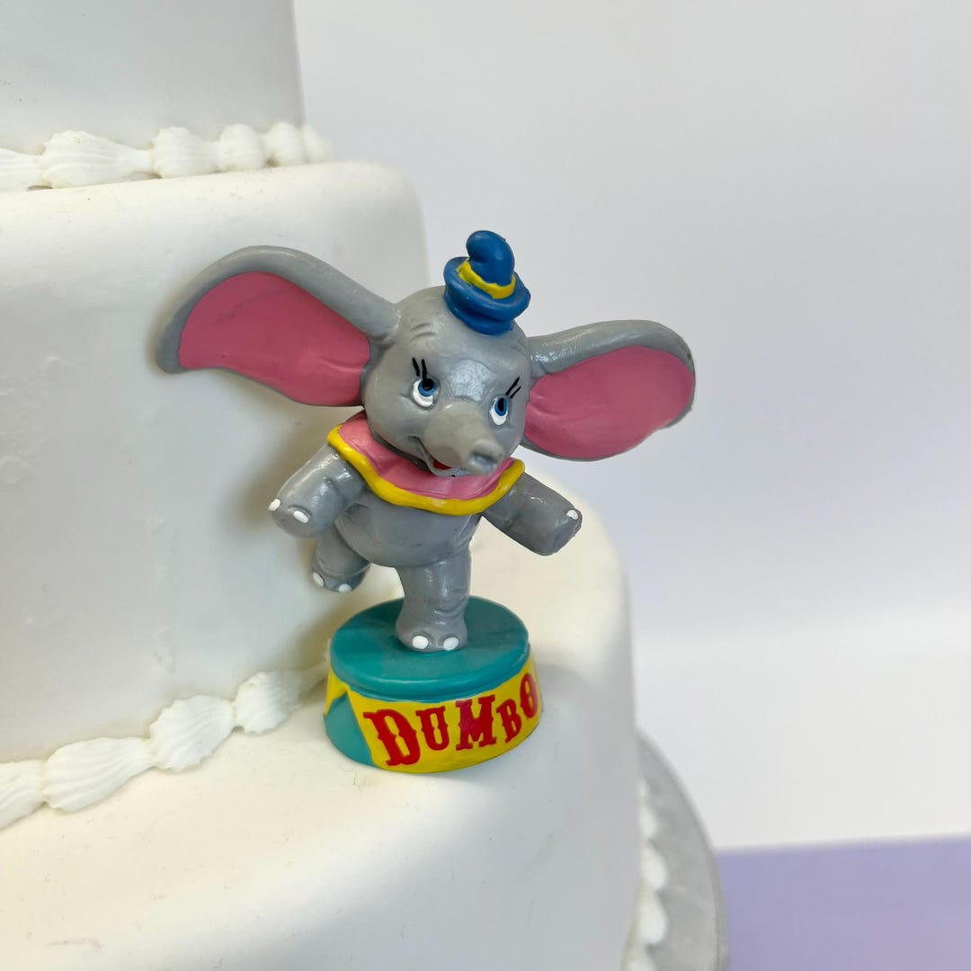 Dumbo Cake Topper | Licensed Dumbo Elephant Circus Figurine Decoration ...
