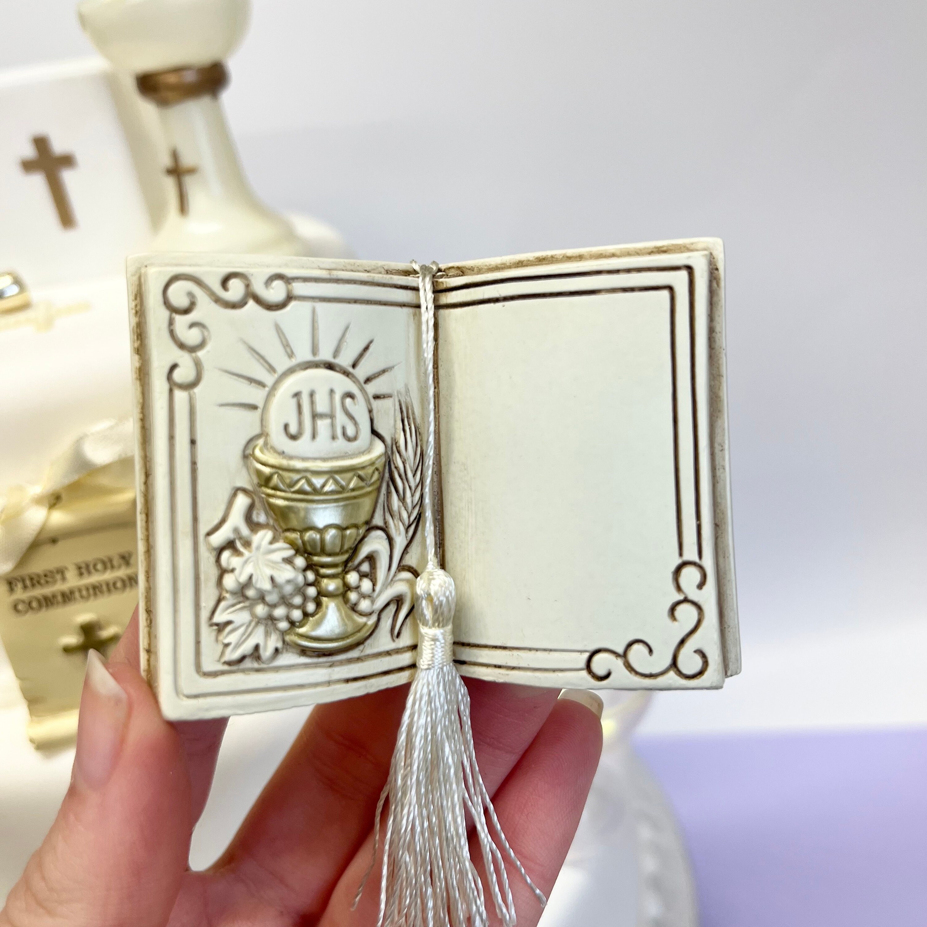Communion Cake Topper Christening Bible Church Cake Decoration Baptism ...