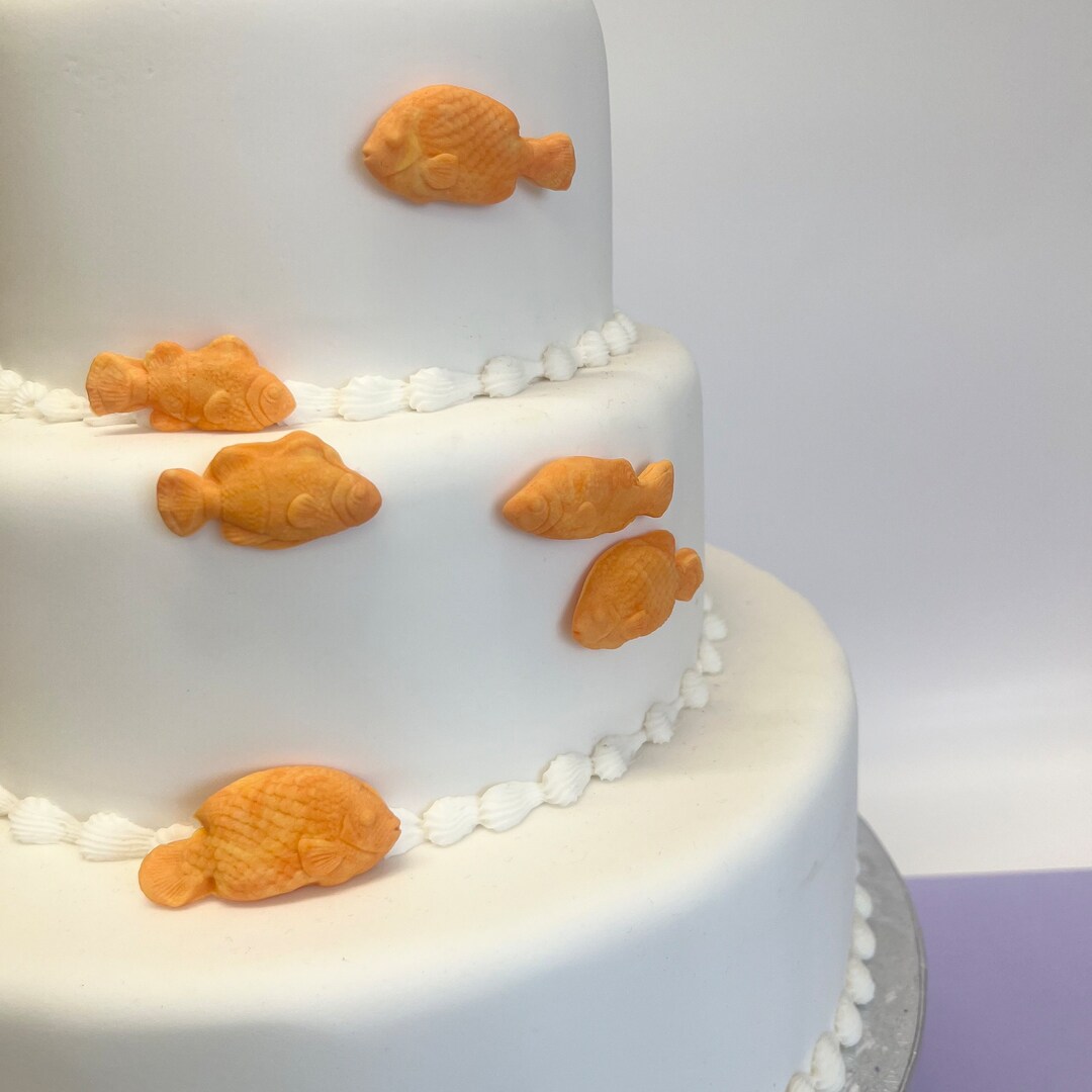 Edible Fish Cake Toppers Edible Fishing Birthday Cake Decoration ...