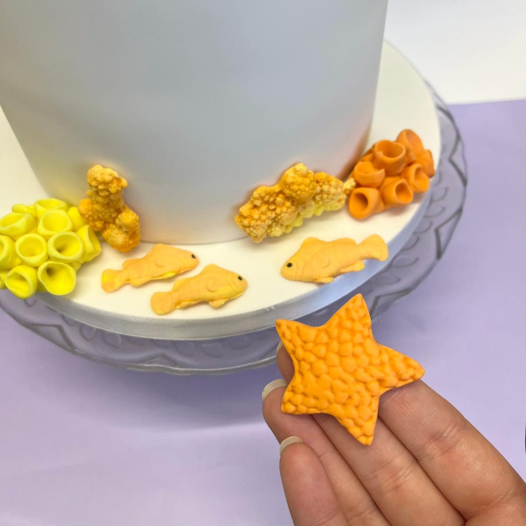 Edible Fish Cake Toppers | Edible Fishing Birthday Cake Decoration ...