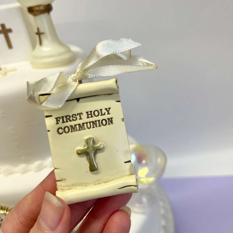 Communion Cake Topper | Christening Bible Church Cake Decoration ...