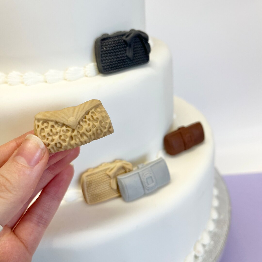 Handbag Edible Cake Toppers | Mum Birthday Cake Decorations | Sugar ...