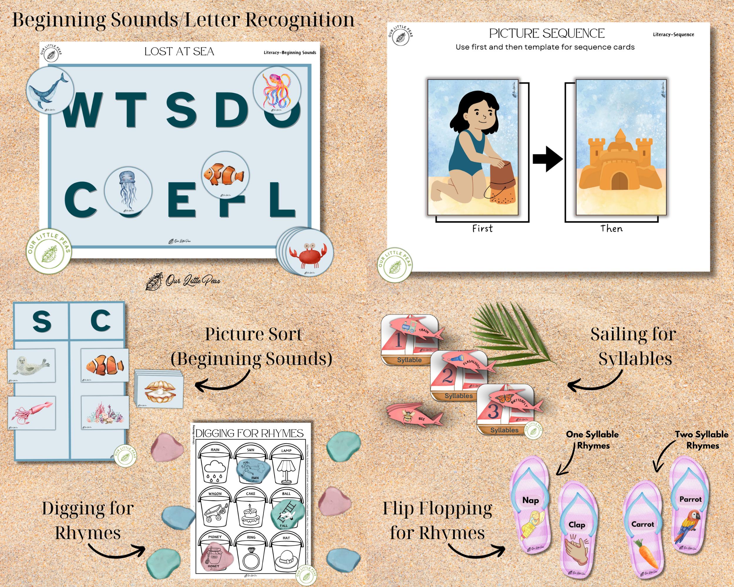 Ocean ENTIRE UNIT Bundle, Preschool Curriculum, Preschool Printable ...