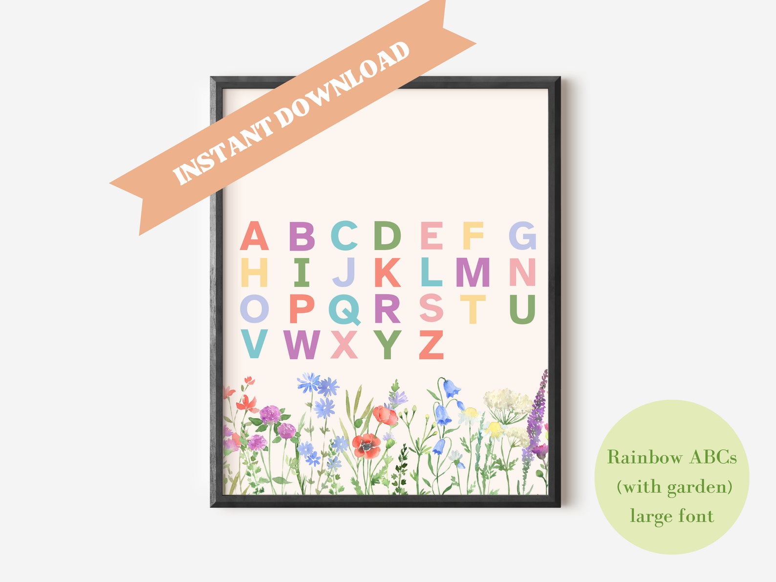 ABC Poster Homeschool, Digital Print, School, Kids Art,educational ...