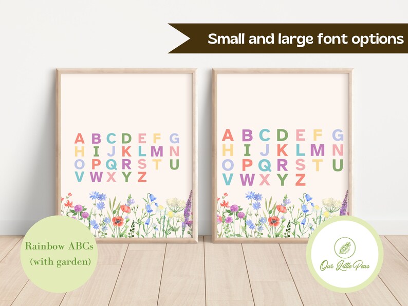 ABC Poster Homeschool, Digital Print, School, Kids Art,educational ...