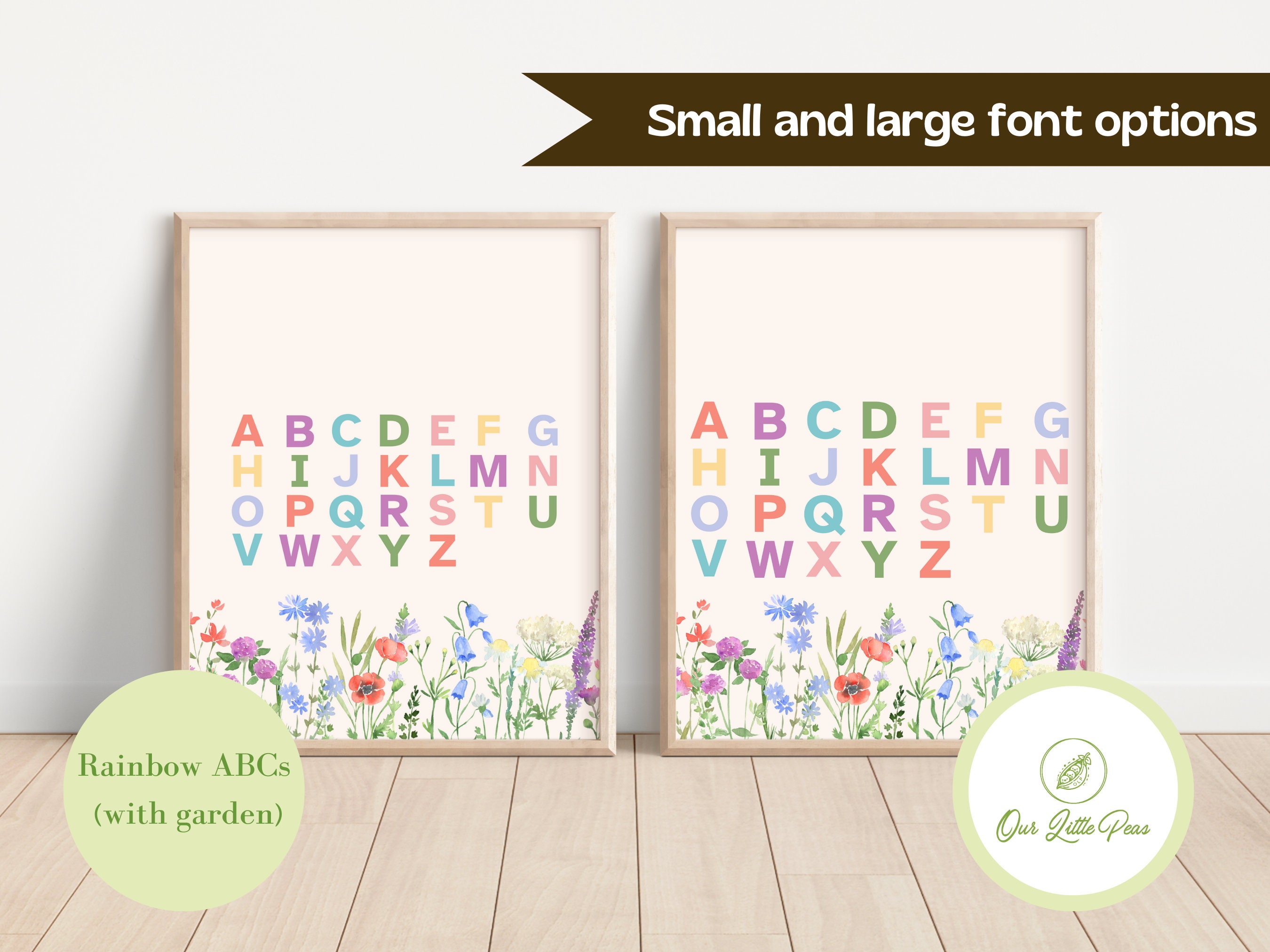 ABC Poster Homeschool, Digital Print, School, Kids Art,educational ...