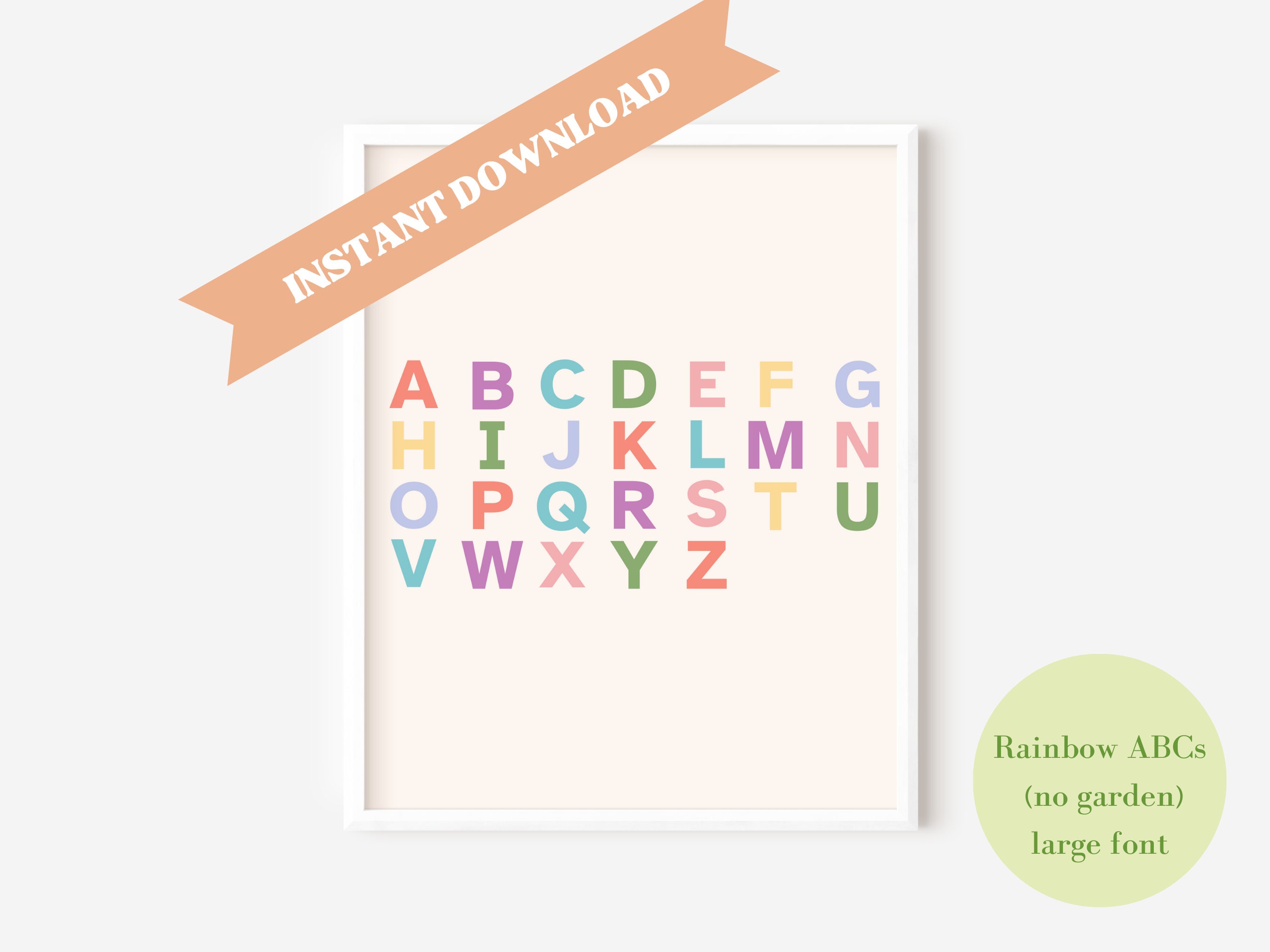 ABC Poster Homeschool, Digital Print, School, Kids Art,educational ...