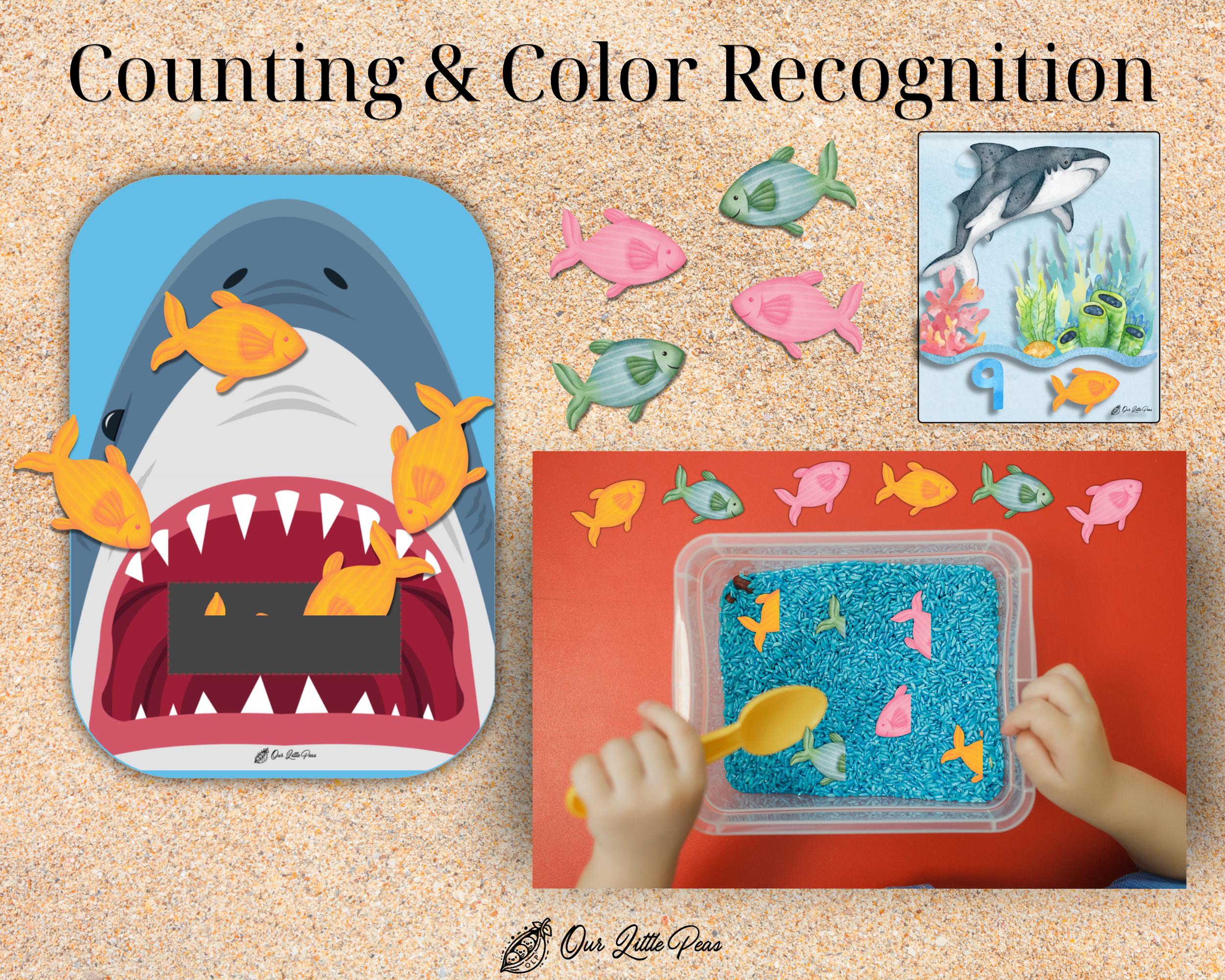 Ocean Counting, Shark Feeding Flisat, Flisat Insert, Kindergarten ...