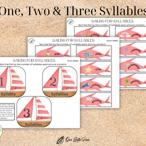 Ocean Syllable Sort, Early Literacy, Preschool and Kindergarten ...