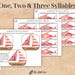 Ocean Syllable Sort, Early Literacy, Preschool and Kindergarten ...