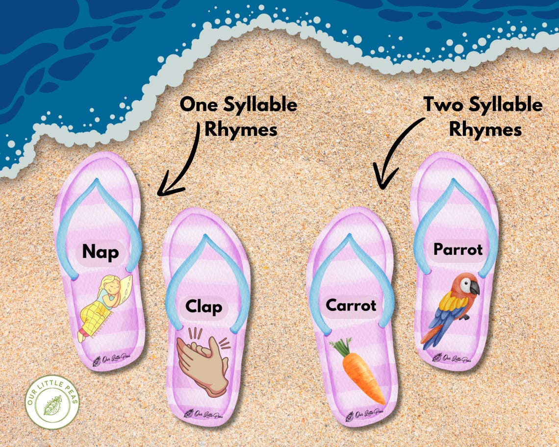 Ocean Rhymes, Early Literacy, Preschool and Kindergarten Printable ...