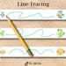 Ocean Pre Handwriting Line Tracing, Preschool Printable, Homeschool ...