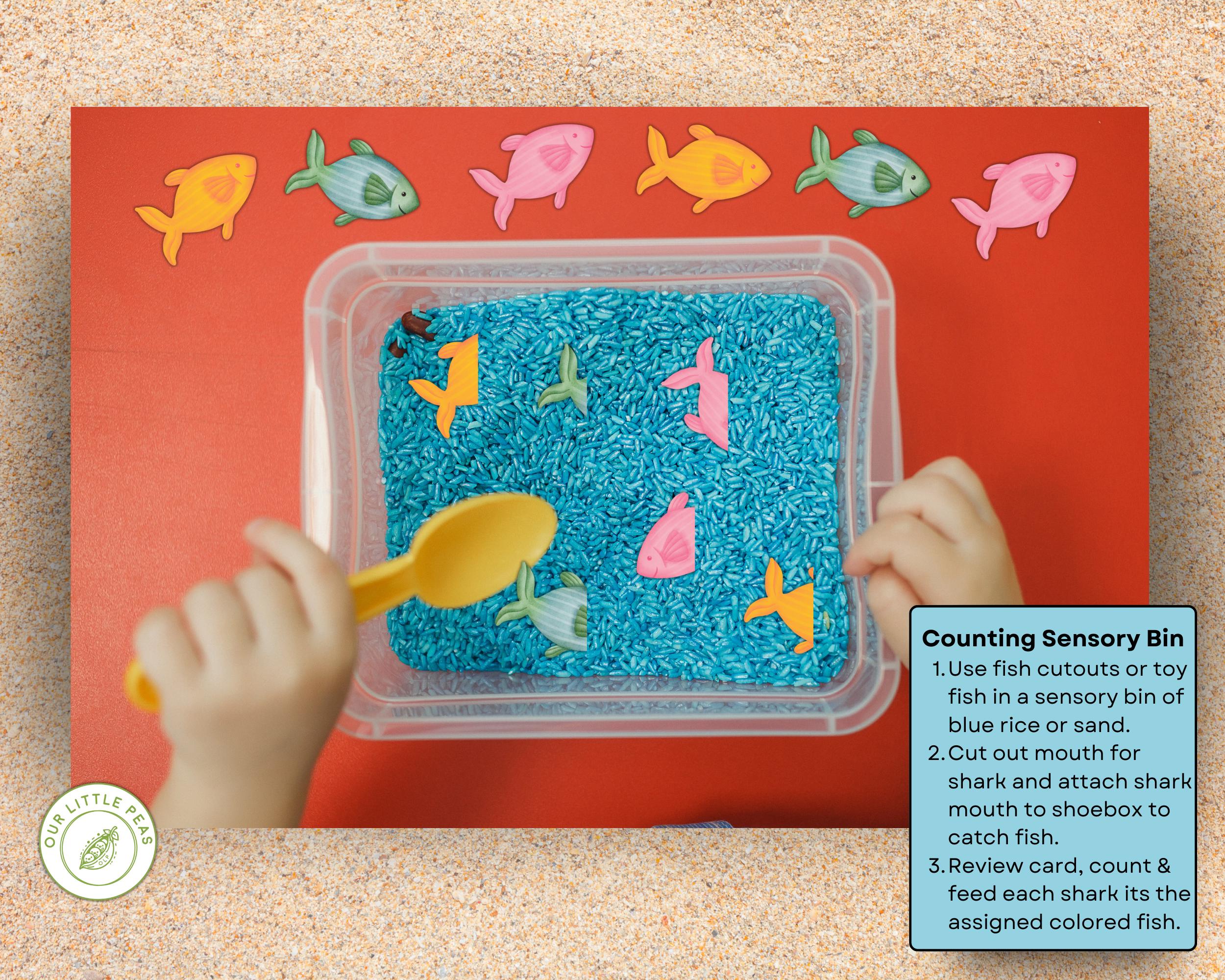 Ocean Counting, Shark Feeding Flisat, Flisat Insert, Kindergarten ...