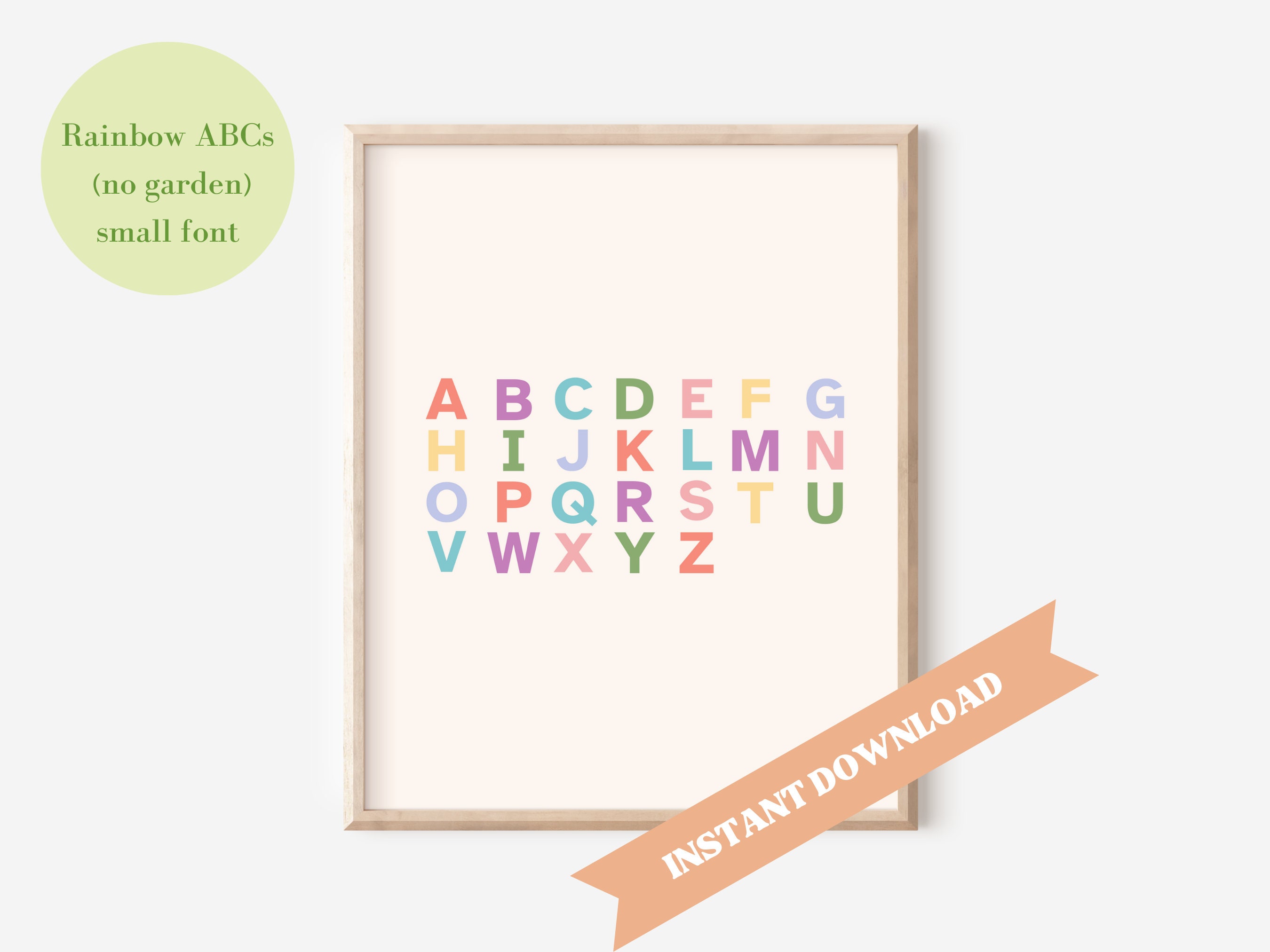 ABC Poster Homeschool, Digital Print, School, Kids Art,educational ...