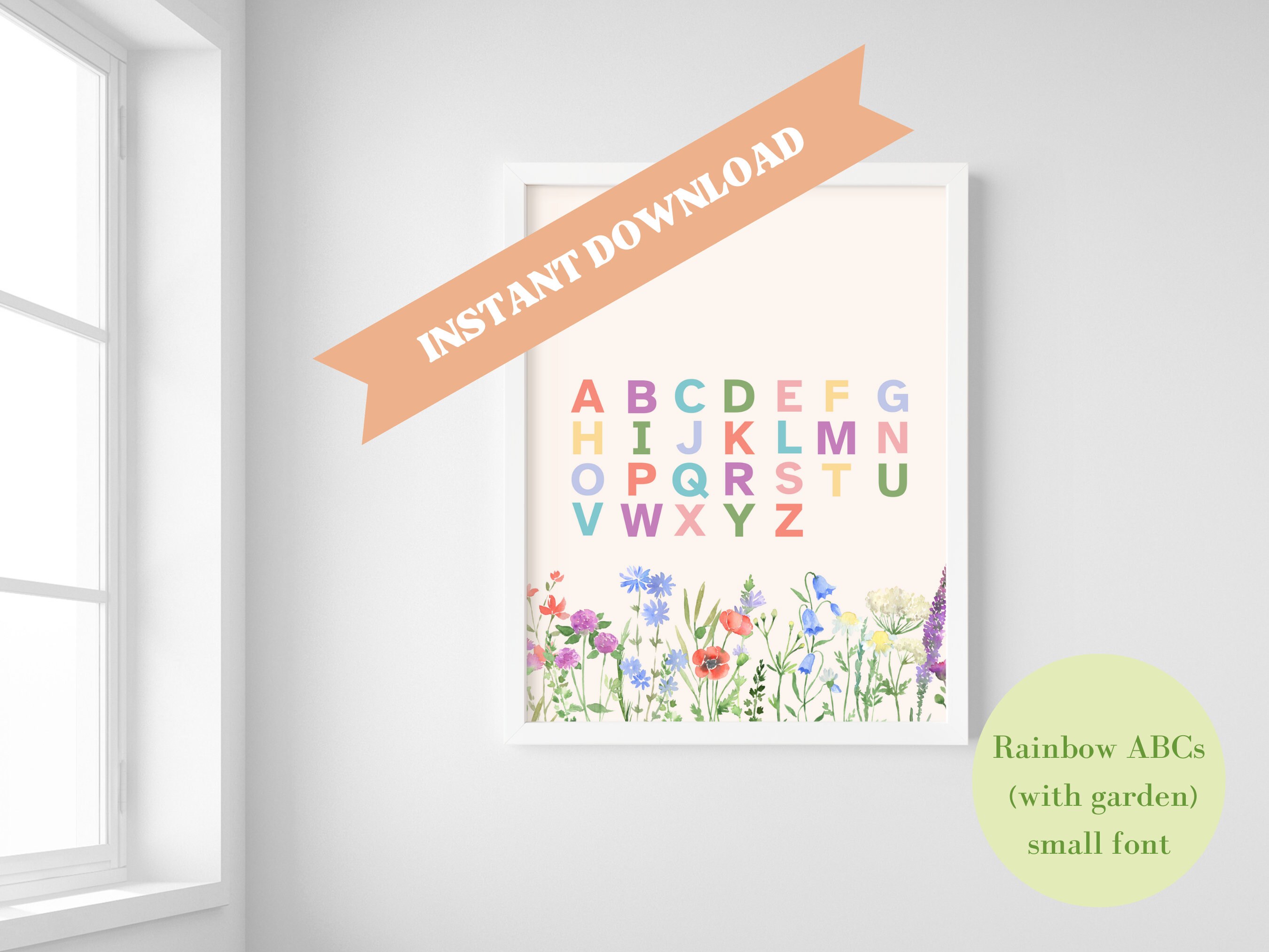 ABC Poster Homeschool, Digital Print, School, Kids Art,educational ...