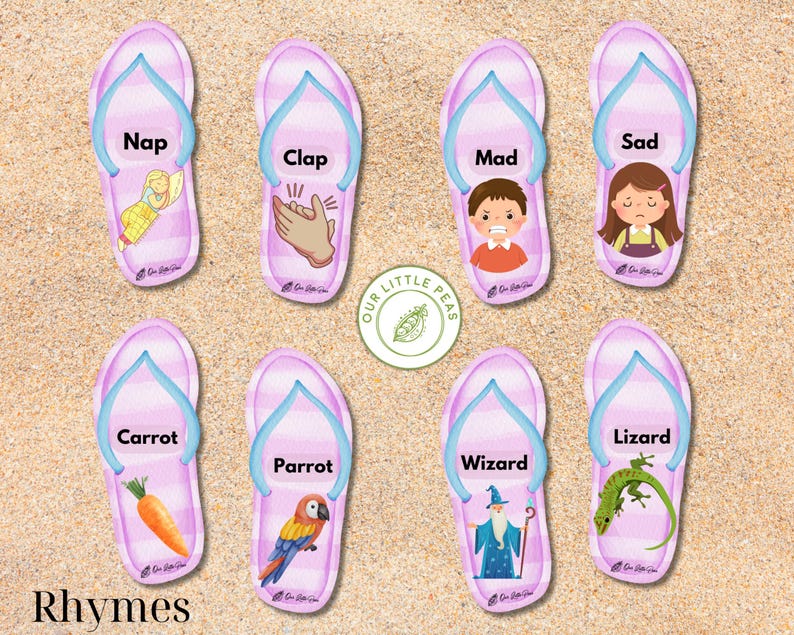 Ocean Rhymes, Early Literacy, Preschool and Kindergarten Printable ...