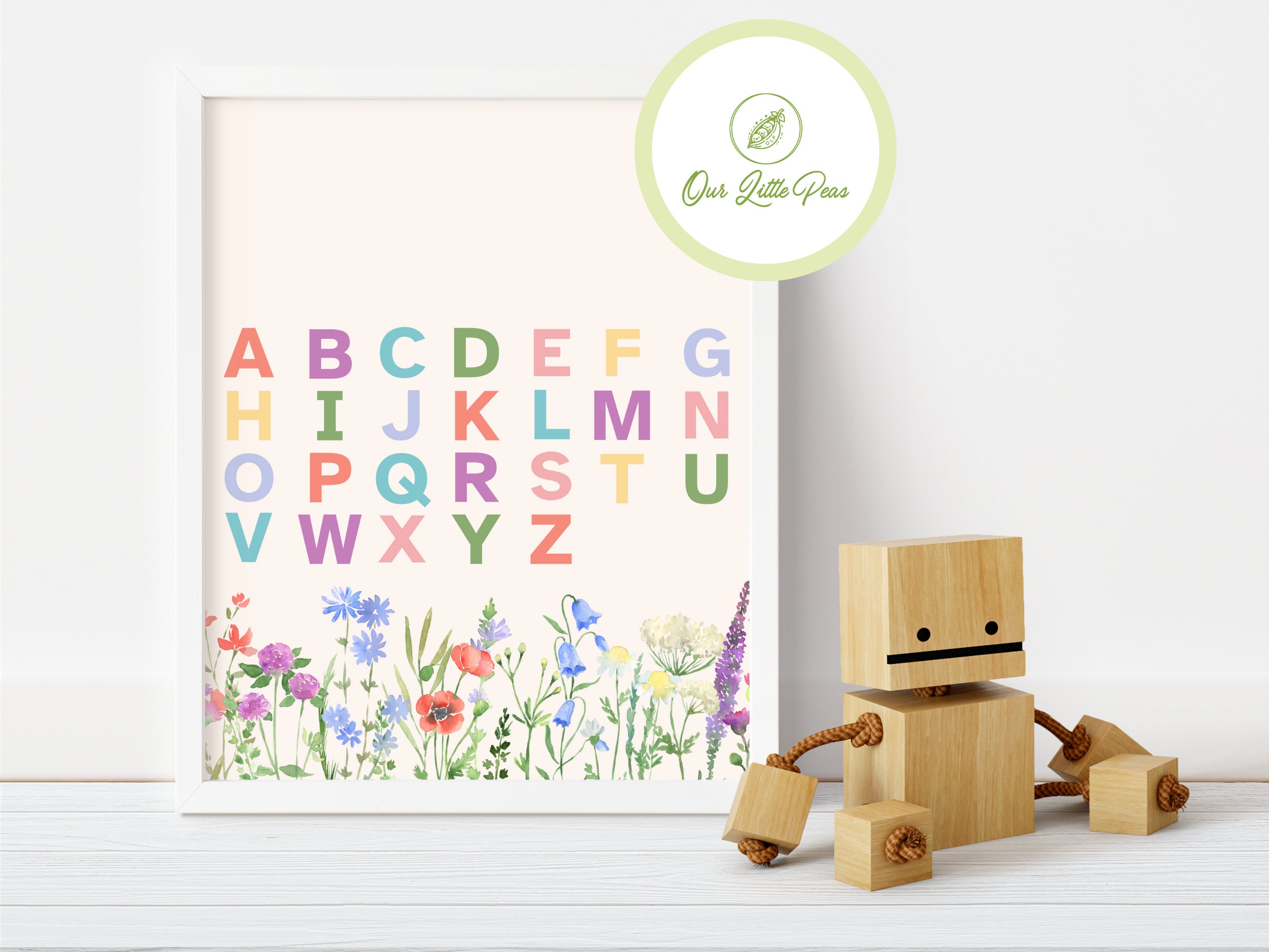 ABC Poster Homeschool, Digital Print, School, Kids Art,educational ...