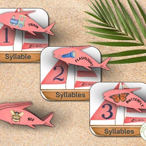 Ocean Syllable Sort, Early Literacy, Preschool and Kindergarten ...