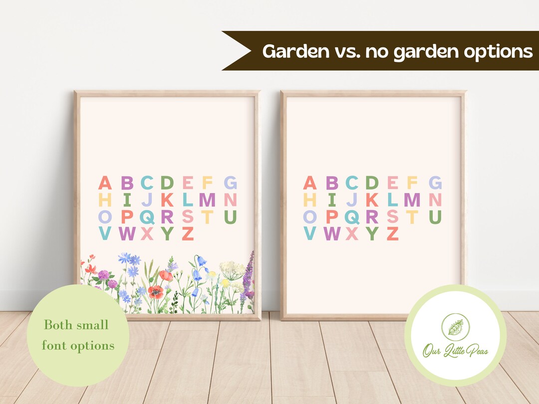 ABC Poster Homeschool, Digital Print, School, Kids Art,educational ...