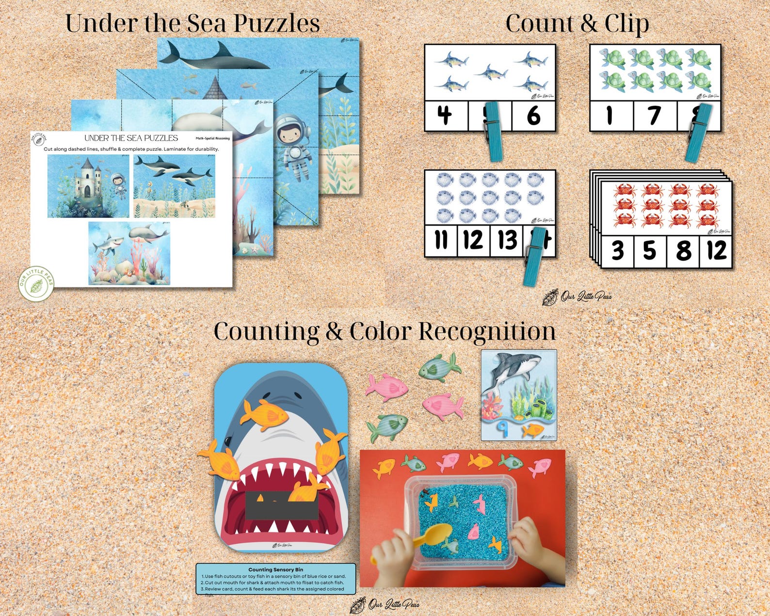 Ocean ENTIRE UNIT Bundle, Preschool Curriculum, Preschool Printable ...