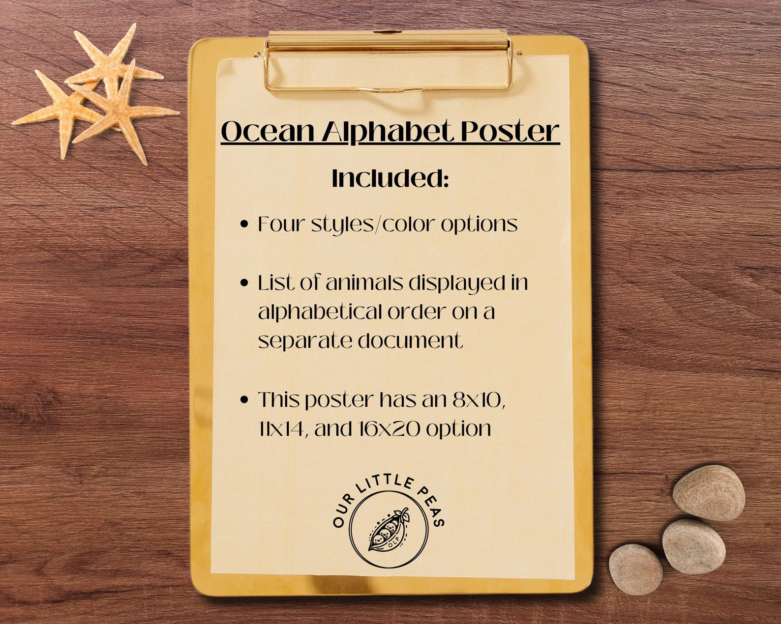 Ocean Alphabet Poster, Ocean Animals, Homeschool, Digital Print, School ...