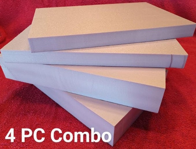 XPS Foam 4PC Large Combo in Two Thicknesses, 2" Thick & 1" Thick. for ...