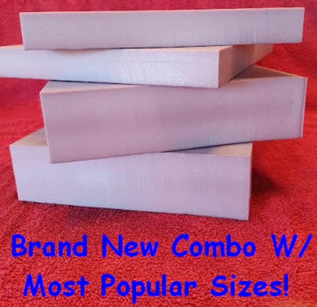 XPS Foam 4PC Large Combo in Two Thicknesses, 2" Thick & 1" Thick. for ...