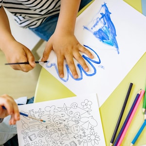 Coloring Page for Kids and Adults, Cute Printable Coloring Pages, Fun ...