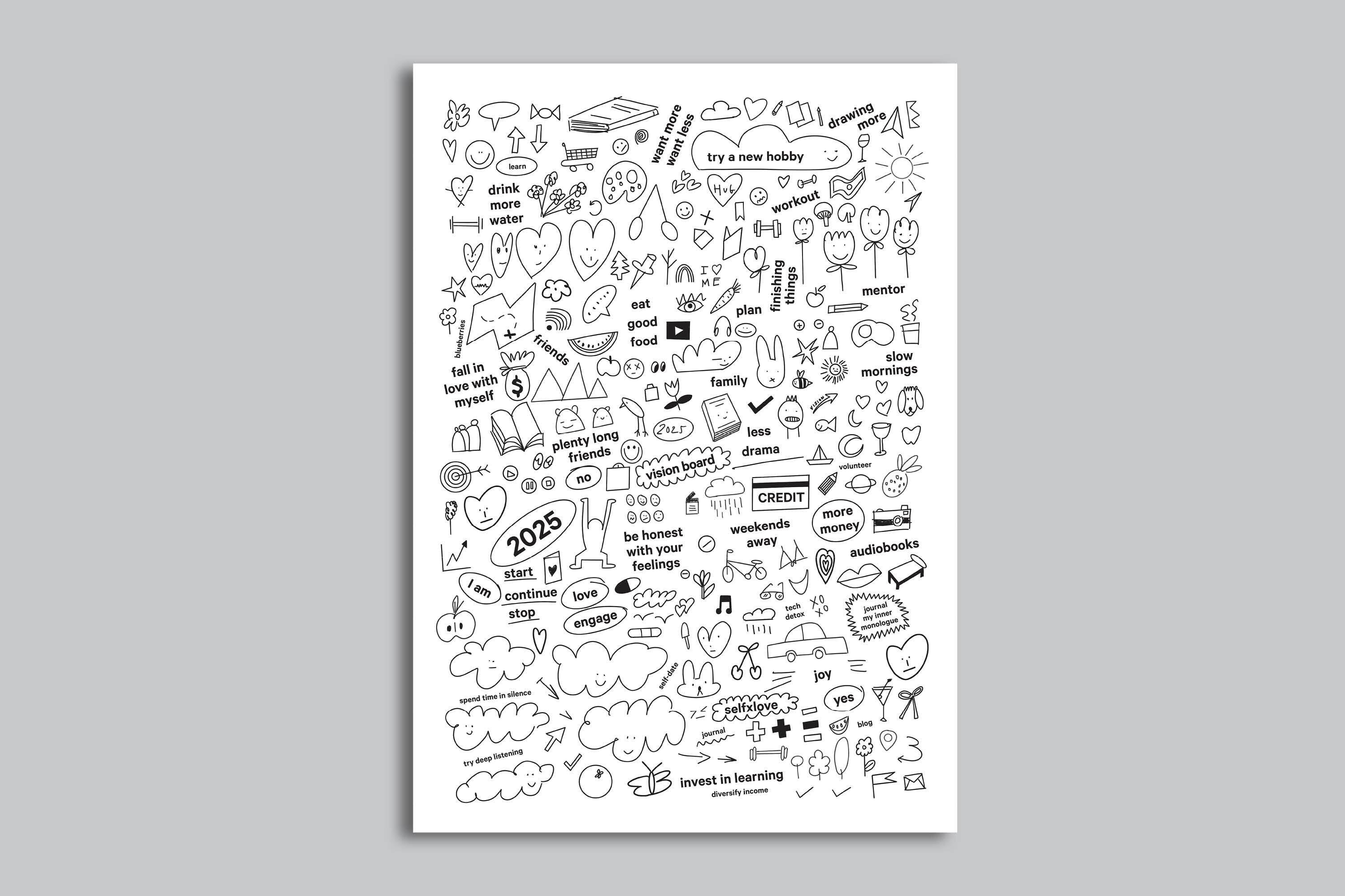 Vision Board 2025 Dream Board for Kids and Adults Printable Instant ...