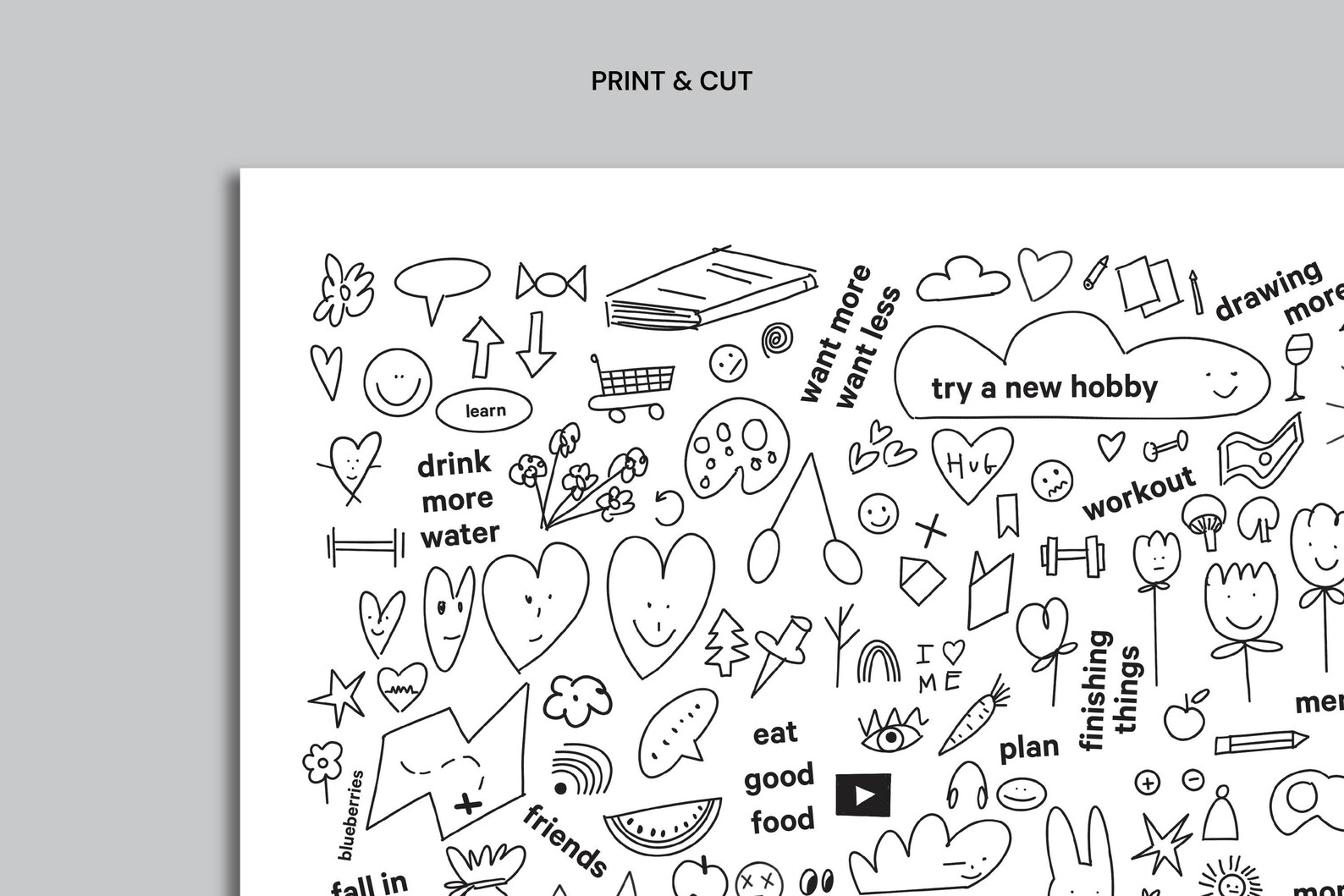 Vision Board 2025 Dream Board for Kids and Adults Printable Instant ...