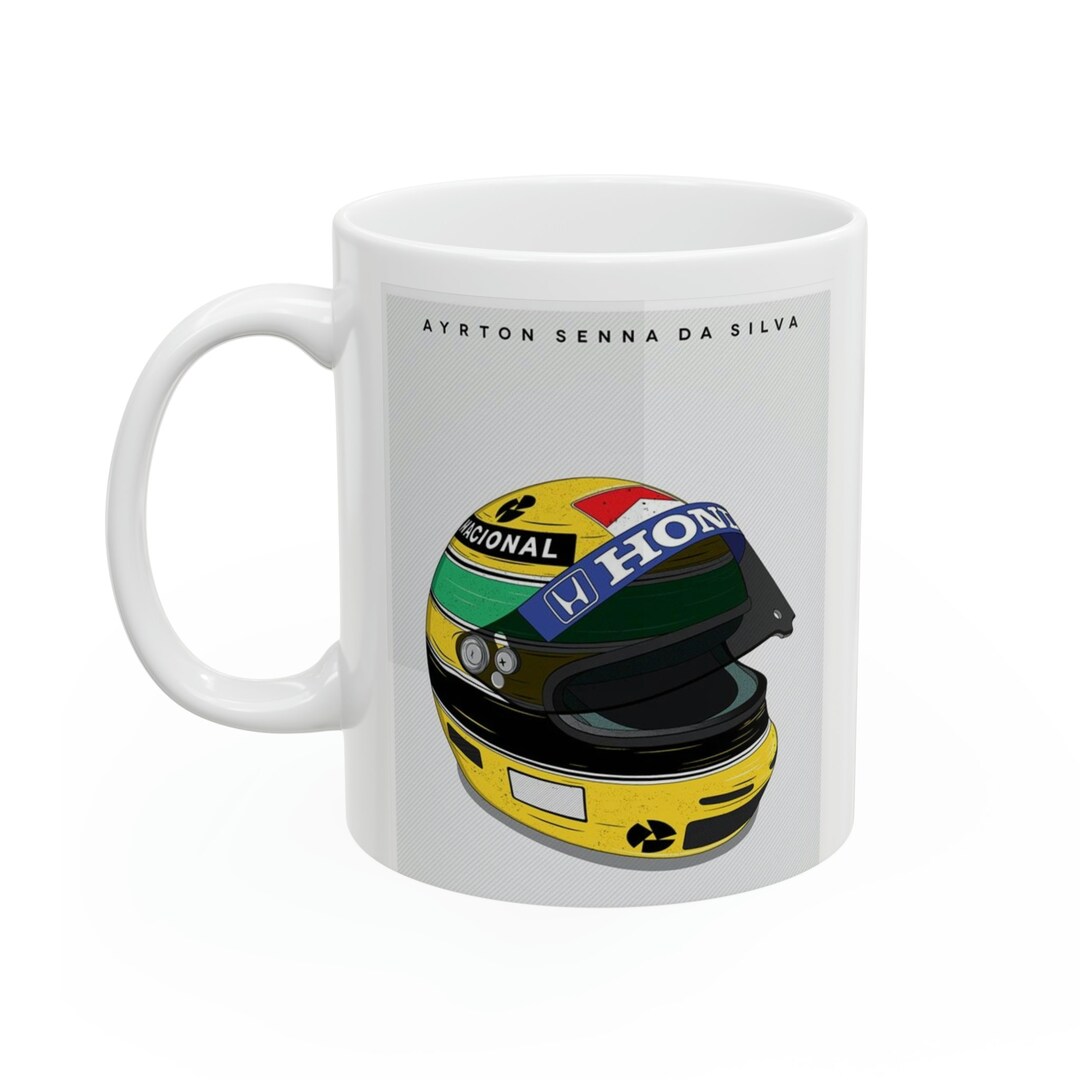 Aryton Senna Formula One Helmet Ceramic Mug 11oz - Etsy