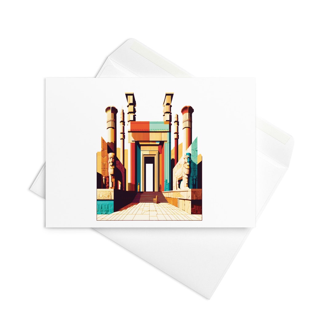 Gate of Majesty: Architectural Wonder Greeting Card - Etsy