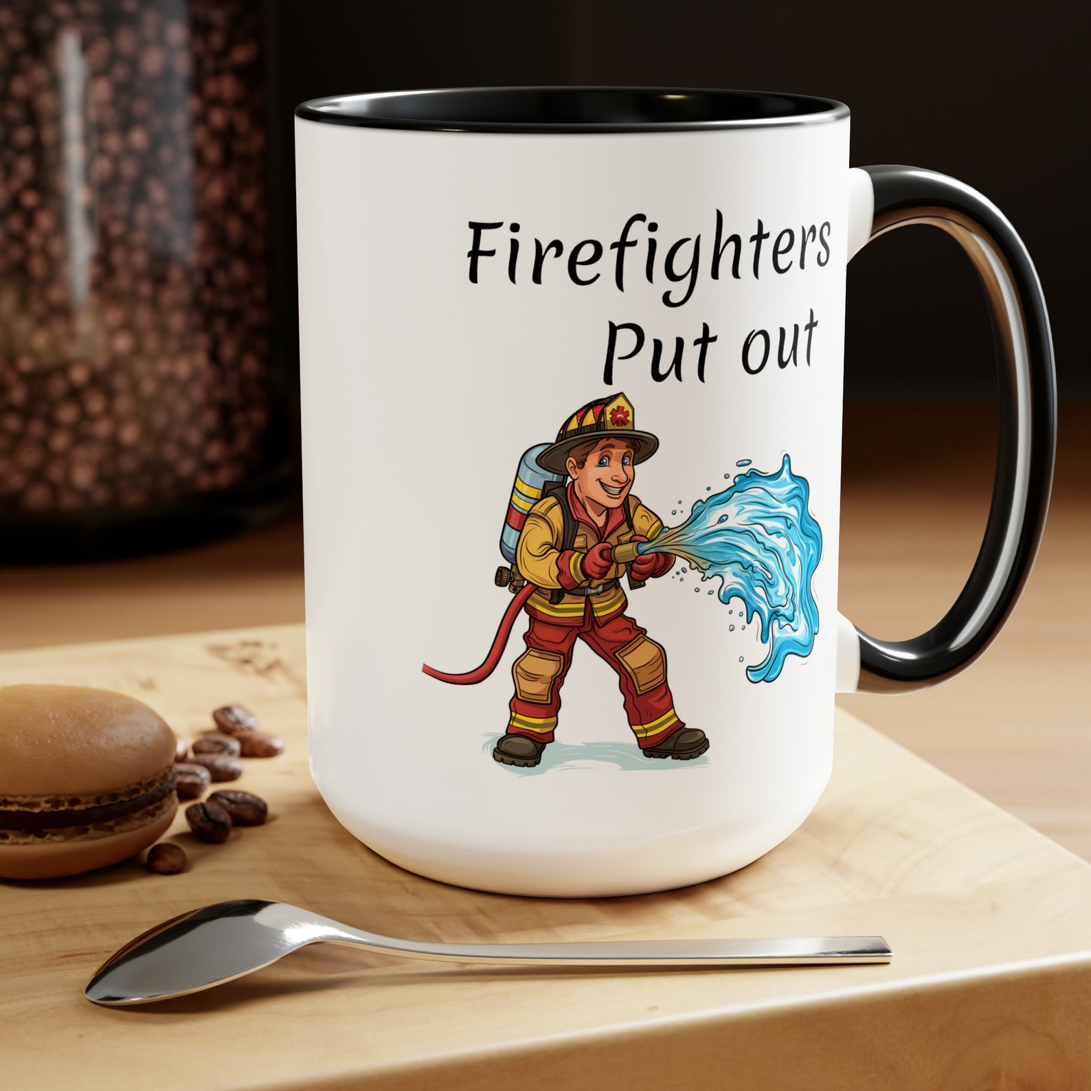 Firefighters Put Out by Unfilteredmugz Two-tone Coffee Mugs, 15oz - Etsy