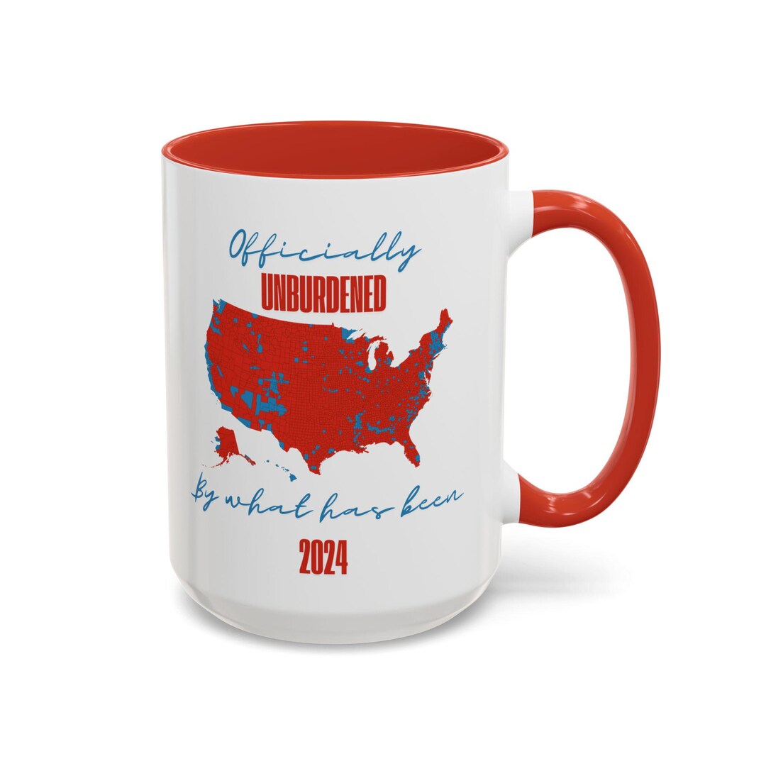 Coffee Mug, Trump 2024 Victory Map, Political Election Novelty Cup, USA ...