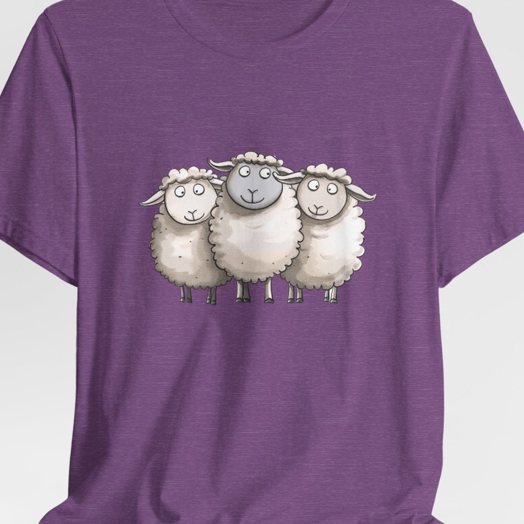 Sheep T-shirt, Group of Sheep, Sheep Farmer Gift, Sheep T-shirt, Animal ...