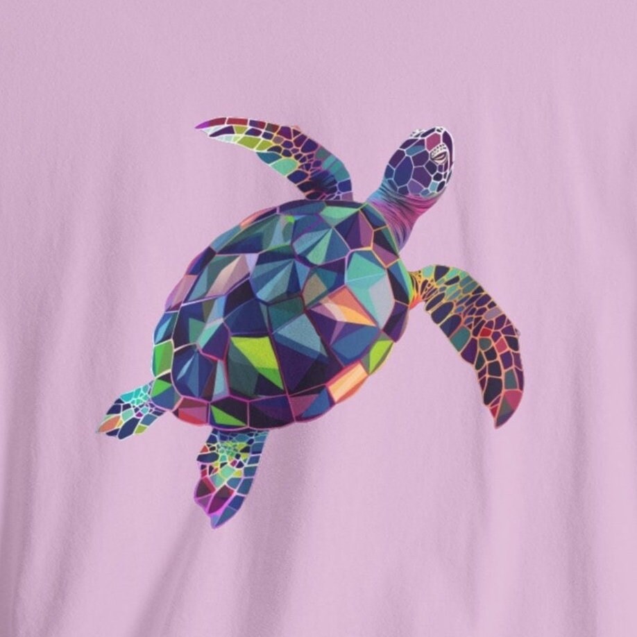 Turtle T-shirt | Sea Turtle Swimming | Colorful Sea Turtle Shirt ...