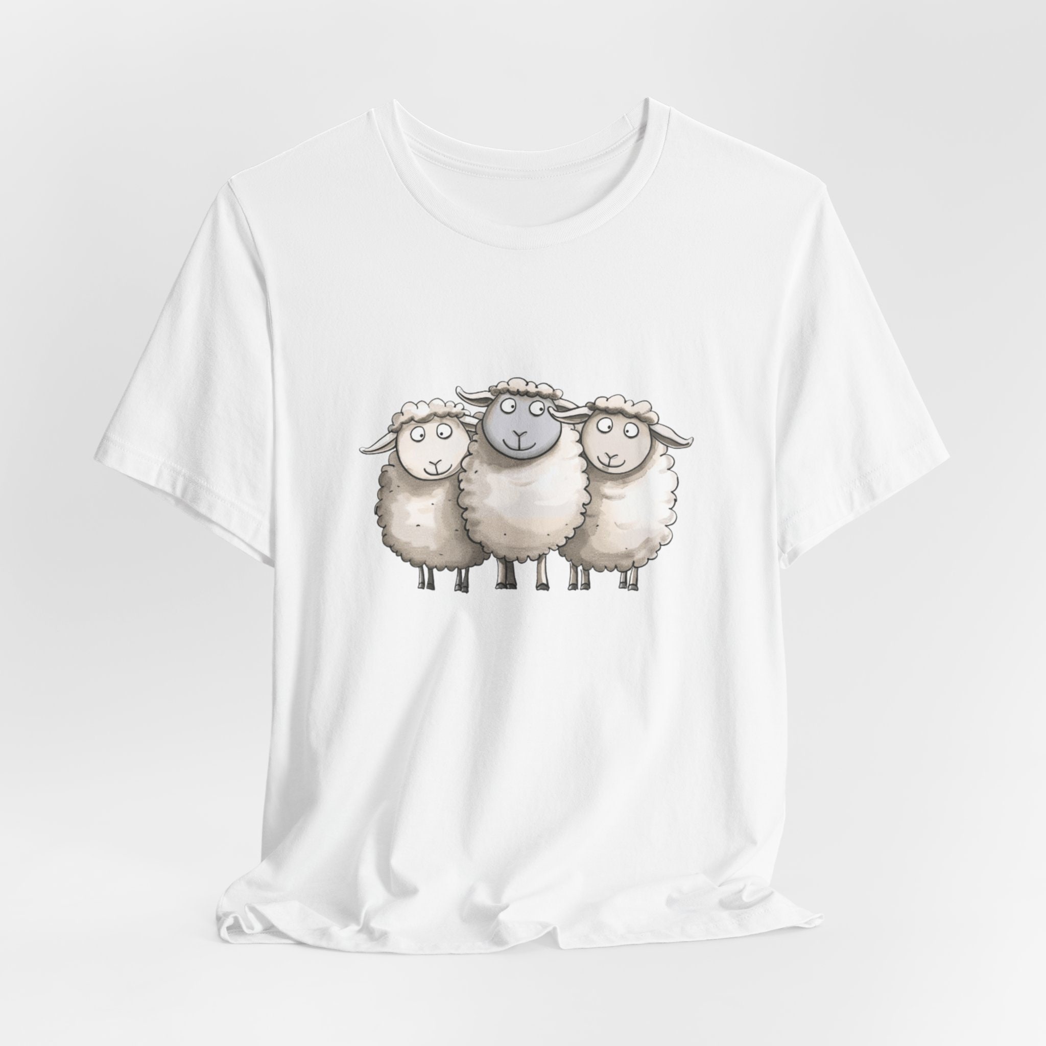 Sheep T-shirt, Group of Sheep, Sheep Farmer Gift, Sheep T-shirt, Animal ...